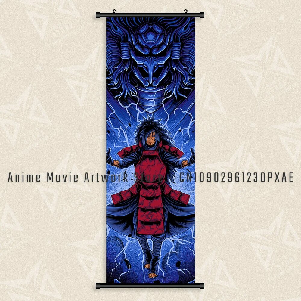 Картина Учиха Мадара Naruto Bandai Темно-синий, hyrz14-7, 30x90cm(12x36inch)