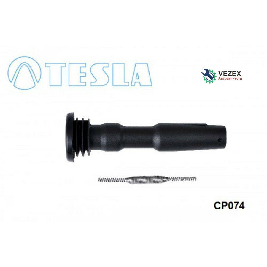 TESLA CP074 наконечник катушки зажиг!\ VW Golf 7/Polo/Jetta, Audi A1/A3, Skoda Octavia 1.0/1.2TSI 11>