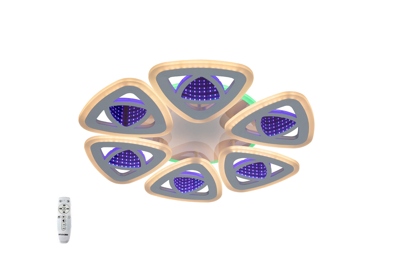 Люстра потолочная, Потолочный светильник SL525/6 3D White Studio Led