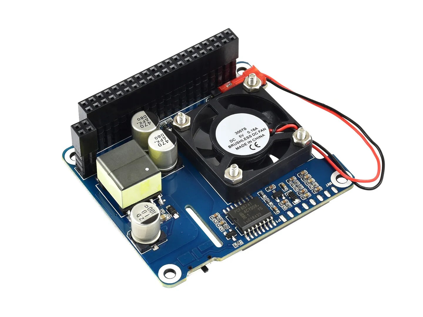 Melochi PoE HAT (B) для Raspberry Pi 3B+/4B — фото 1