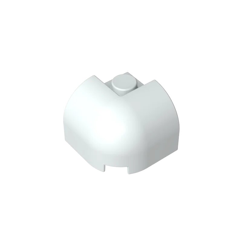 Gobricks 10 шт. 67810 кирпичи изогнутый 2x2x1 детали 1/3 с изогнутым верхним углом совместимый MOC строительный блок для взрослых и детей DIY