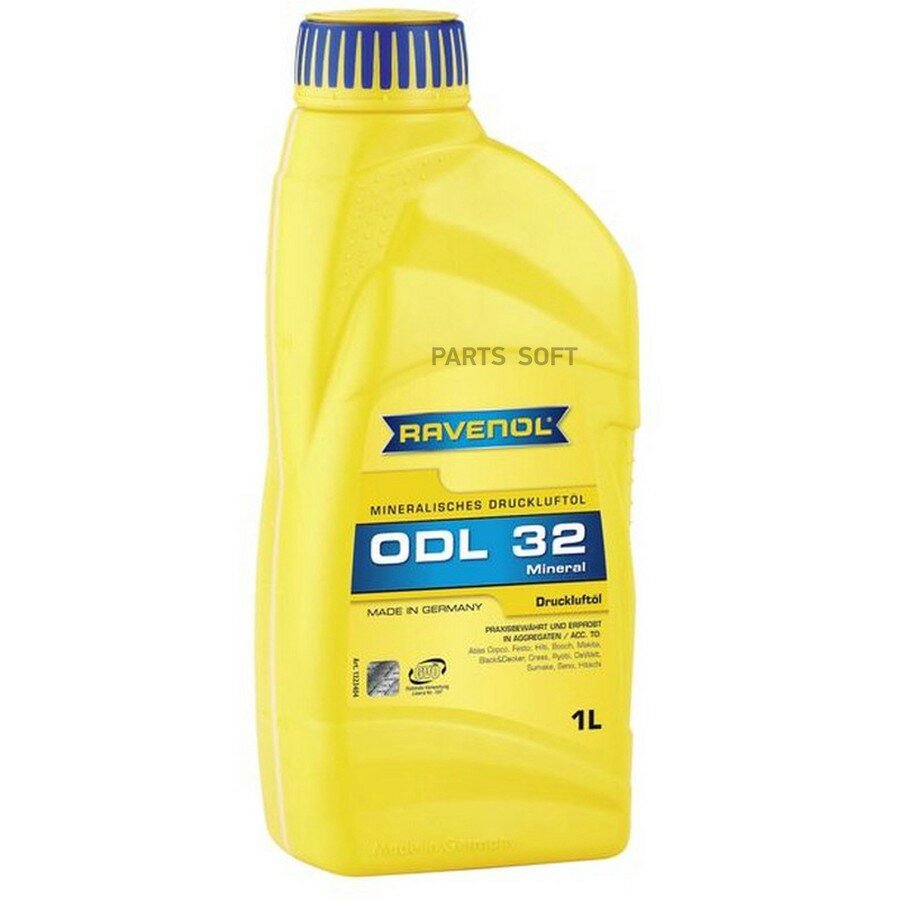 Масло компрессорное / лубрикаторное ODL 32 1л от официального дистрибьютора, RAVENOL, артикул 1323404001