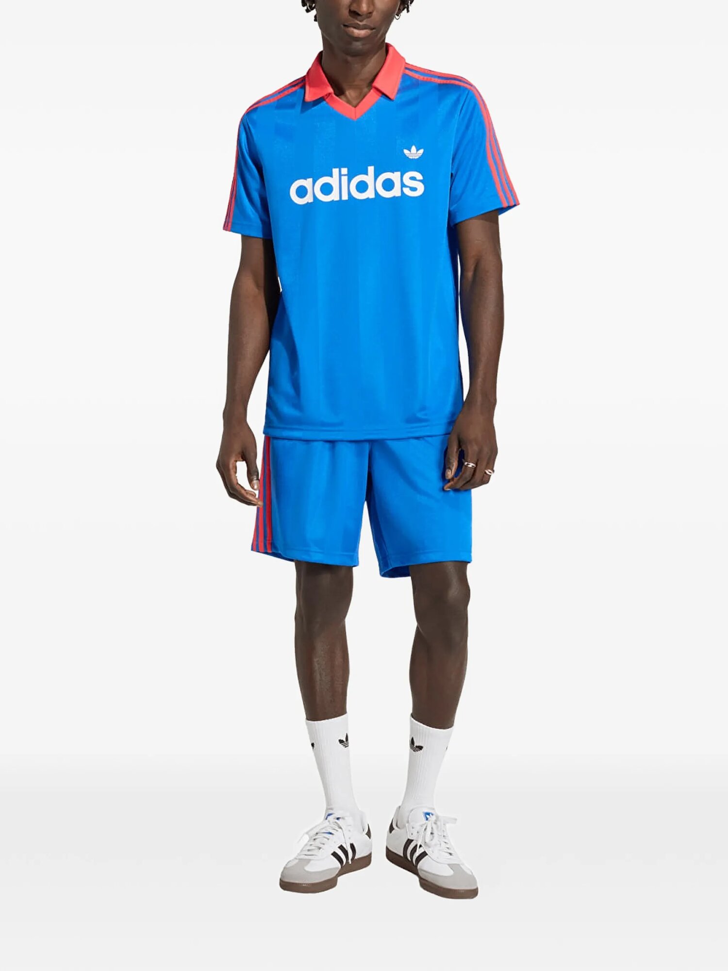 Футболка adidas, размер M, cиний — фото 1