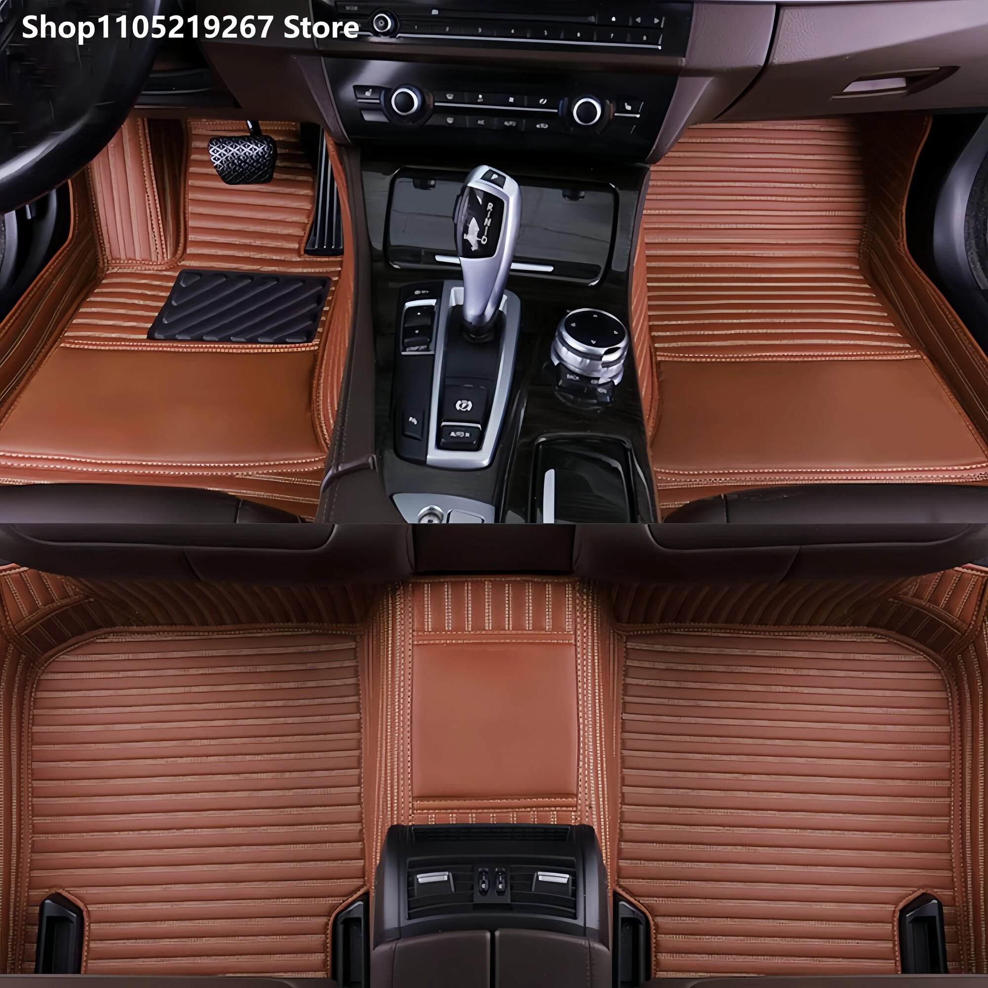 Коврики в авто VW Tayron GTE 2021-2025, коричневые