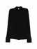 Рубашка TOTEME Long-sleeve button-up shirt, размер 32, black / black