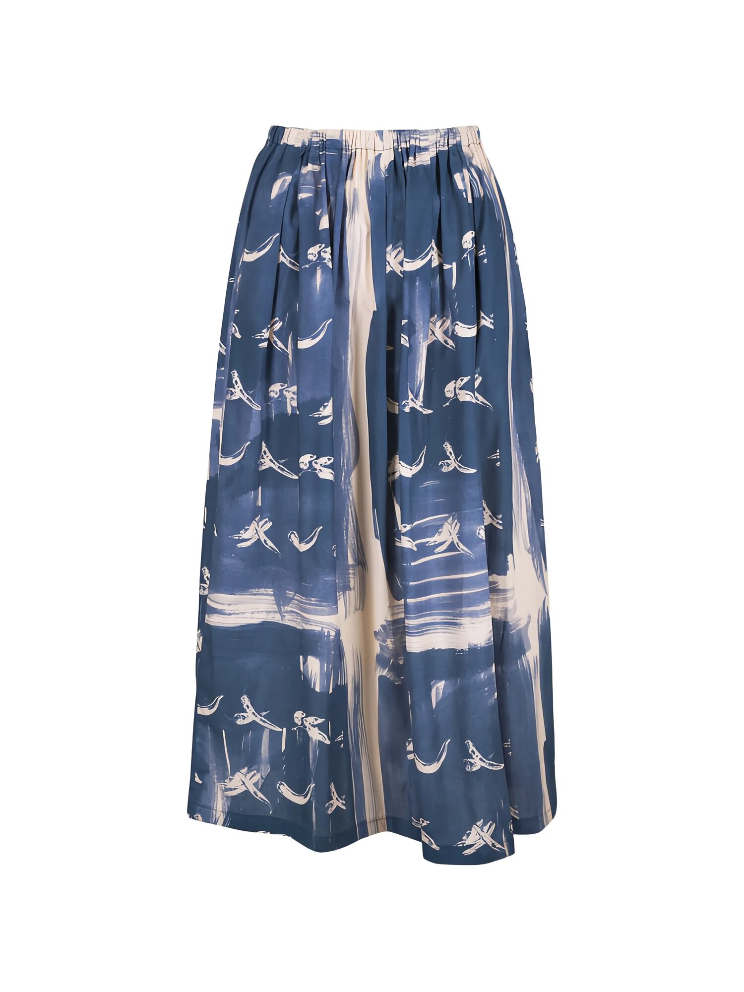 Юбка Abstract-print pleated maxi skirt