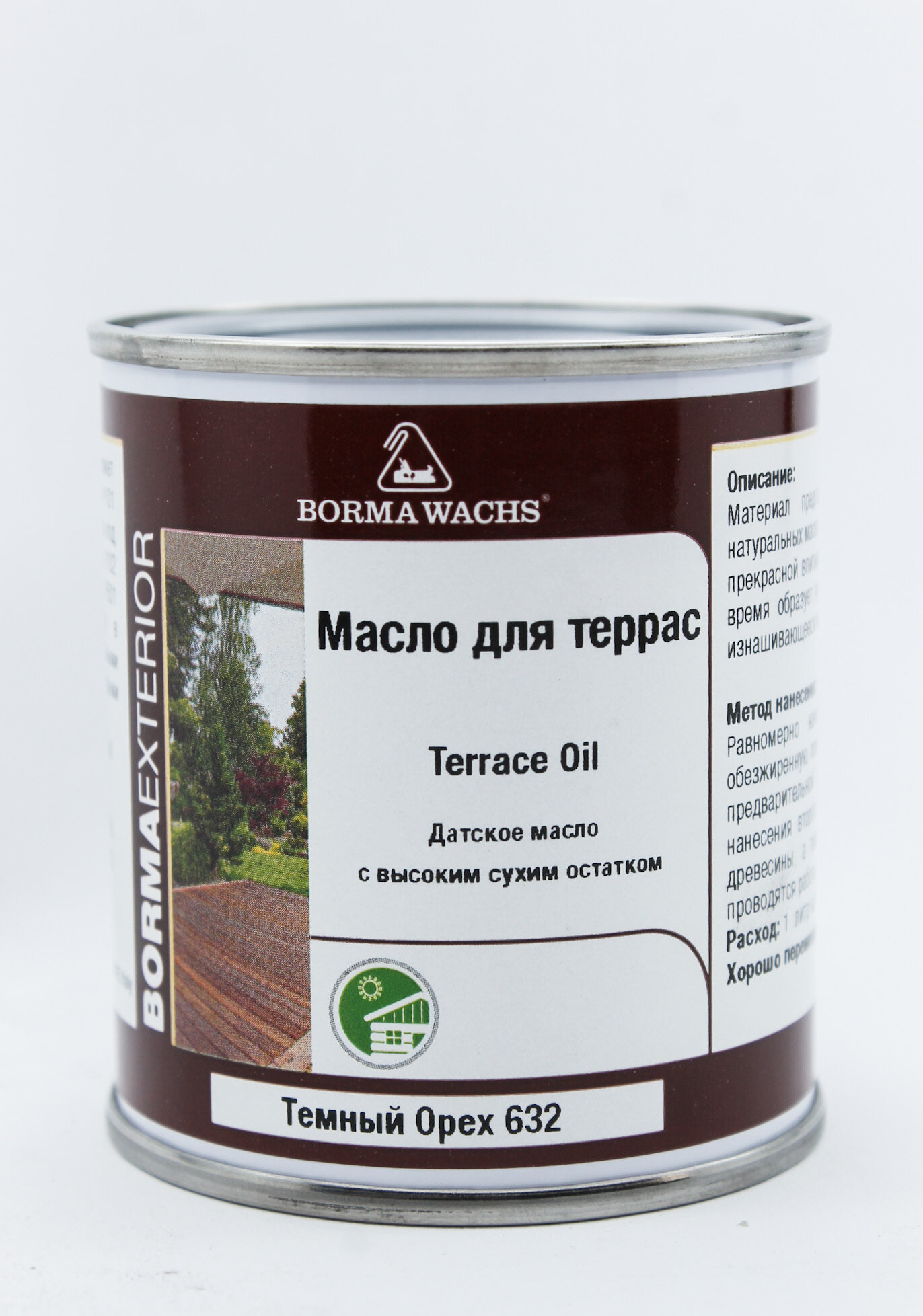 Масло для террас цв. Темный орех 0,125л