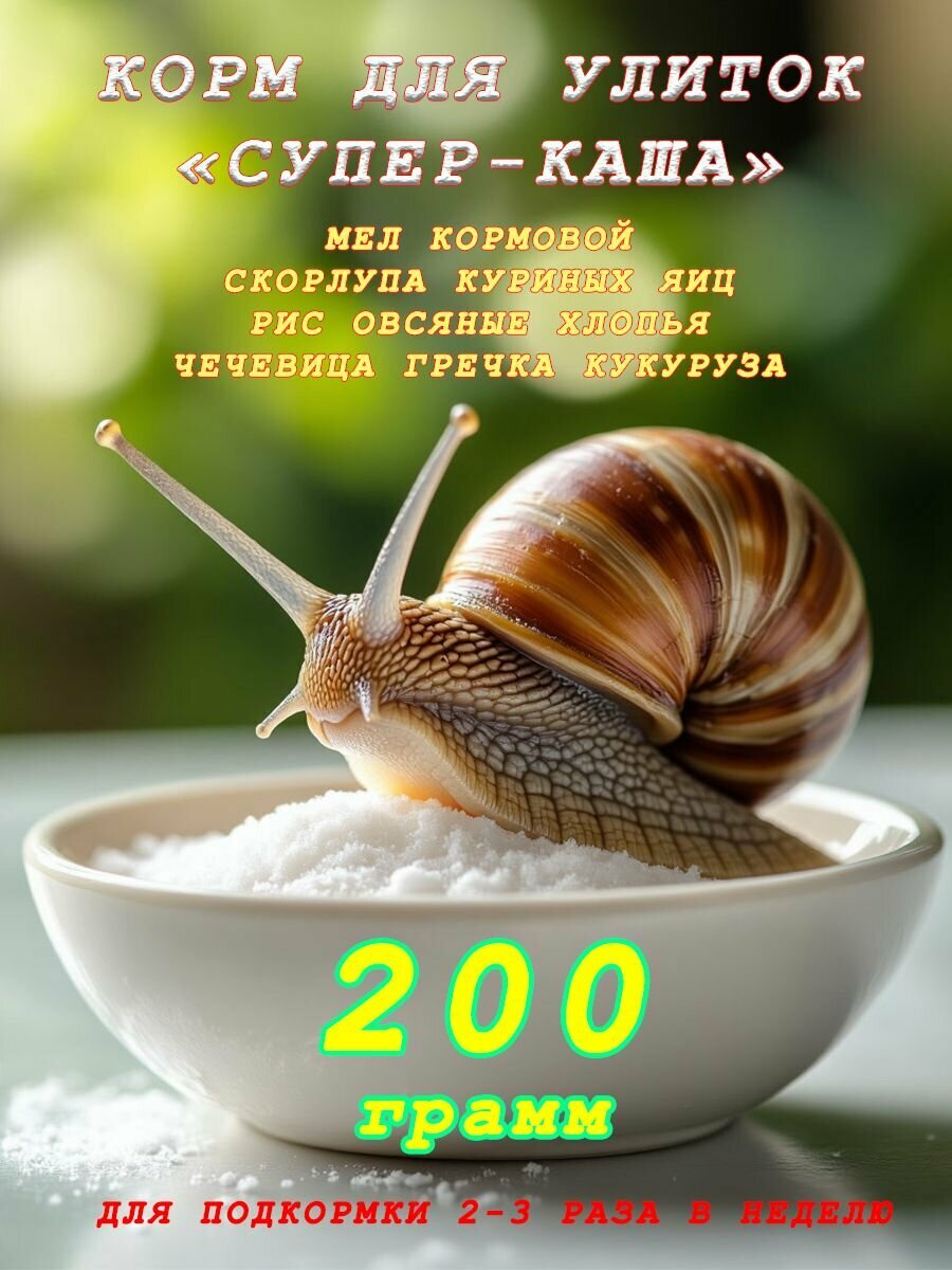 Каша для улиток для улиток "Супер-Каша"