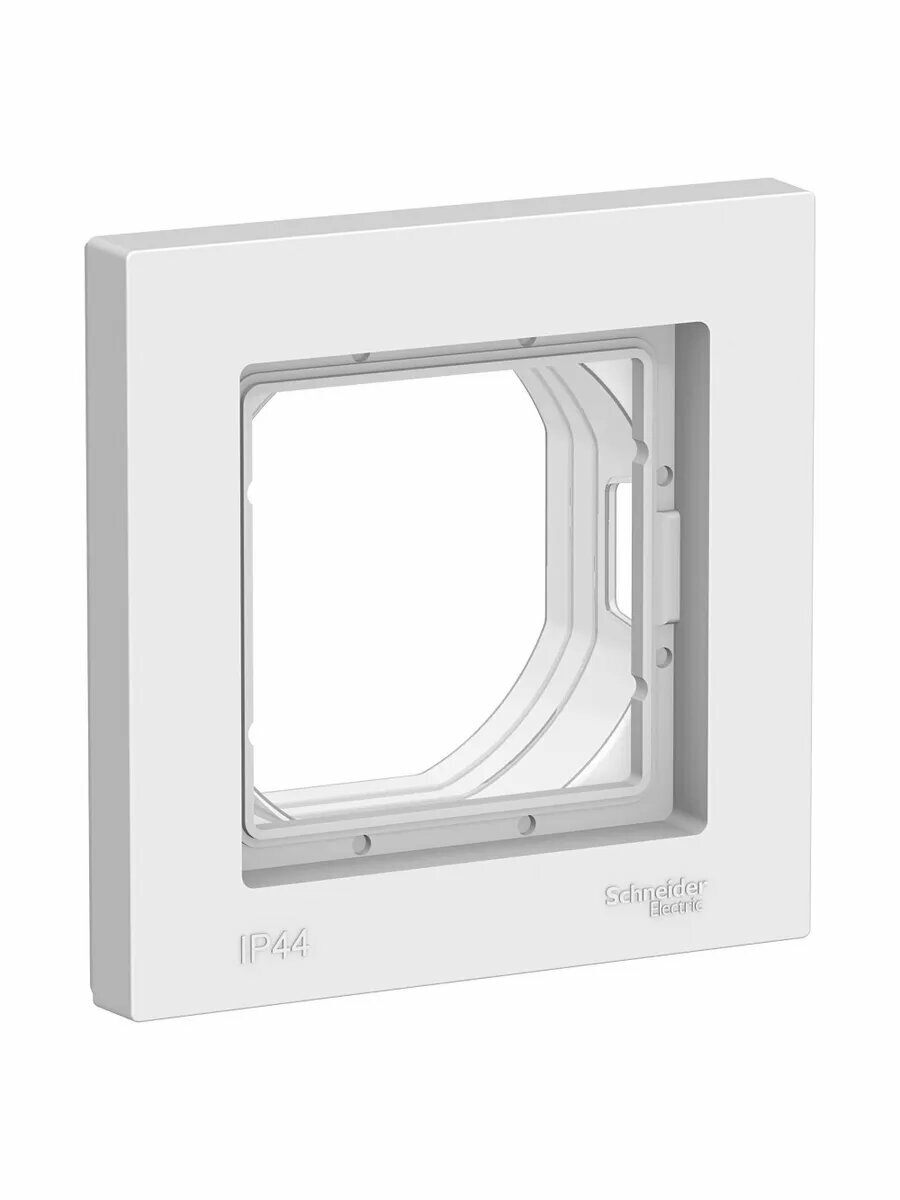 Рамка однопостовая ATLASDESIGN AQUA IP44 белый