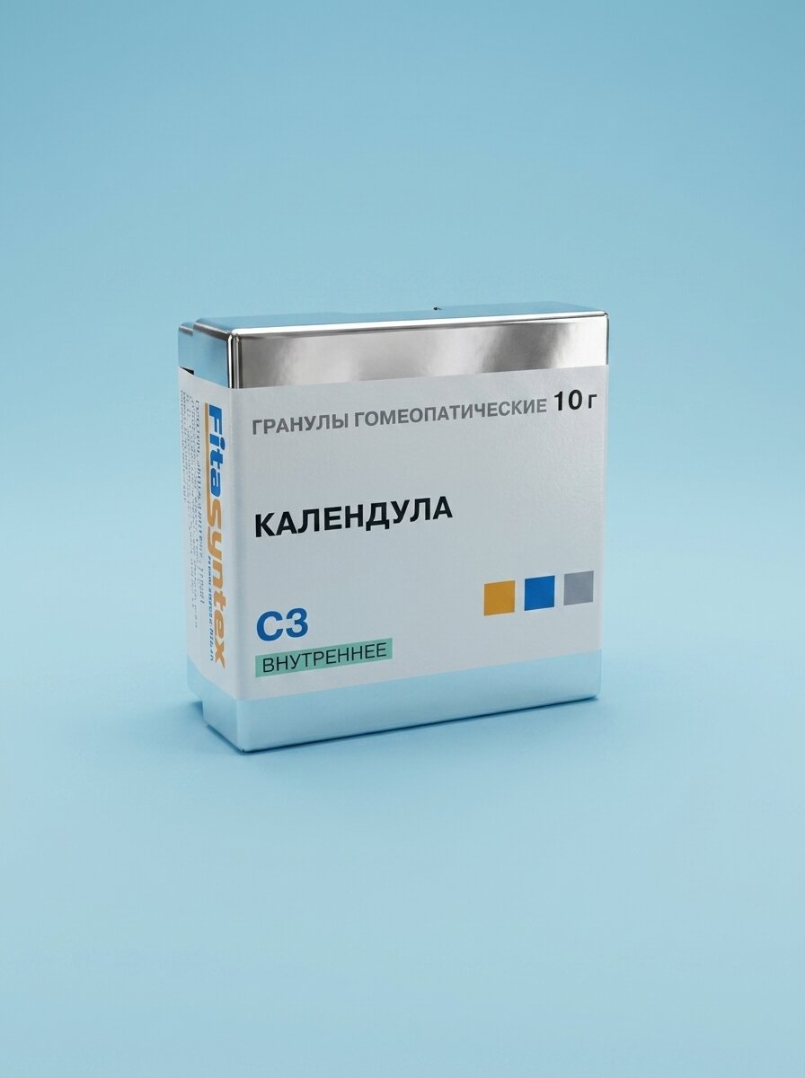 Календула С3, гранулы гомеопатические моно, 10 грамм , Фитасинтекс