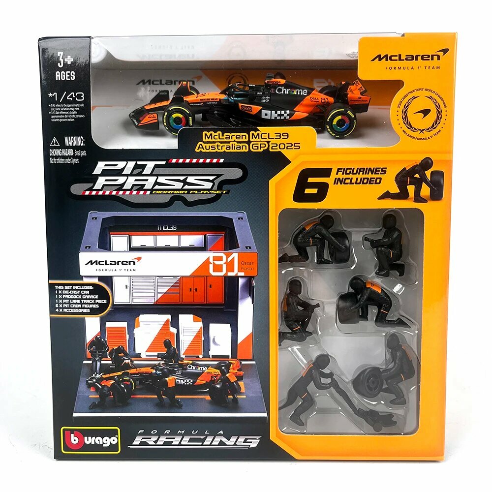 Модель автомобиля Bburago 1:43 McLaren MCL39 #4 Lando Norris DIY 2025 MCL39-81