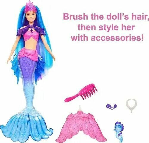 Кукла Барби Русалка и морской конек Barbie Malibu HHG52
