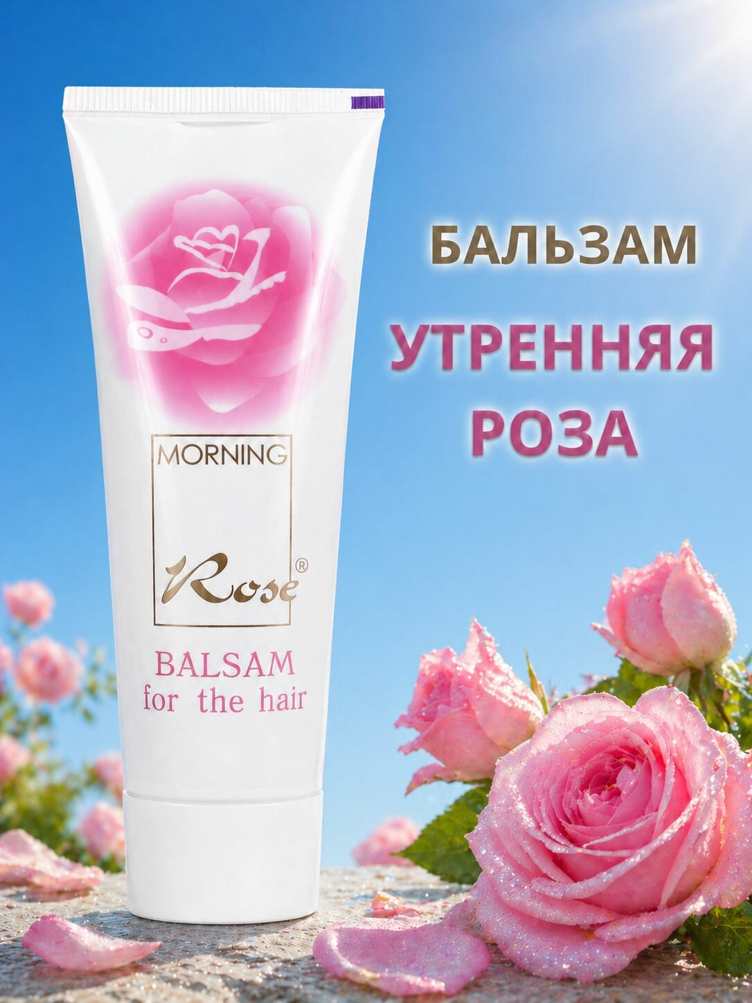 Бальзам для волос Утренняя роза с витаминами A, D, E, C и микроэлементами, 85мл Свобода