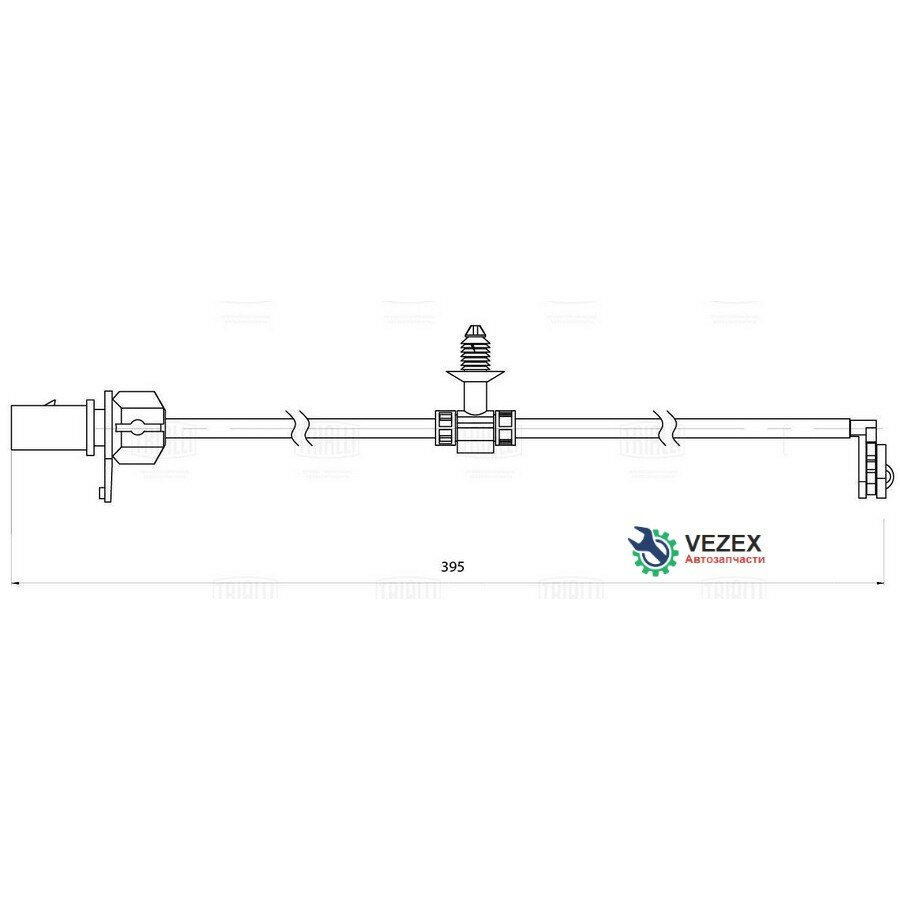 TRIALLI PFS 0189 Датчик износа колодок для а/м Audi A4 (B9) (17-) зад. L=395 (PFS 0189)