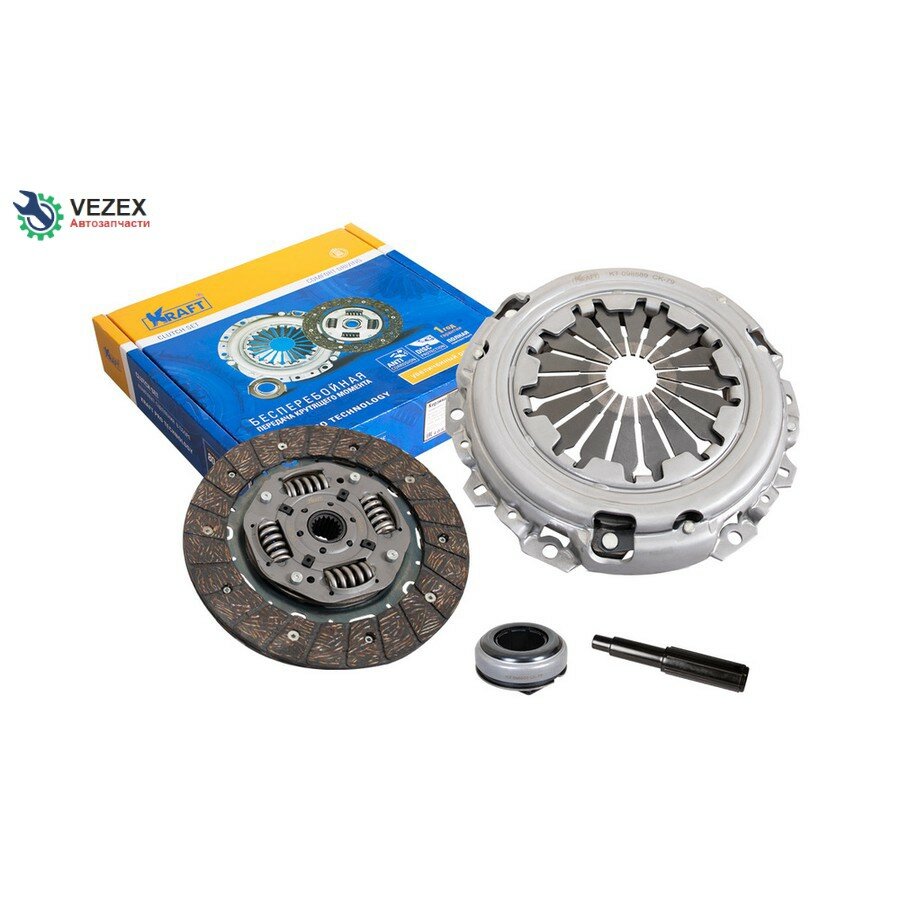 KRAFT KT098589 Комплект сцепления в сборе Peugeot 206, Partner 1,4