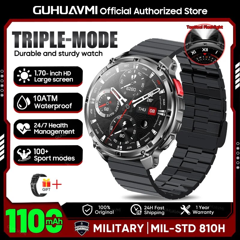 Мужские умные часы T-Rex3 Ultra GPS Black Steel B