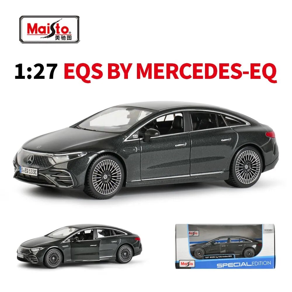 Maisto 1:27 EQS by Mercedes-EQ, отлитая под давлением Коллекционная модель автомобиля