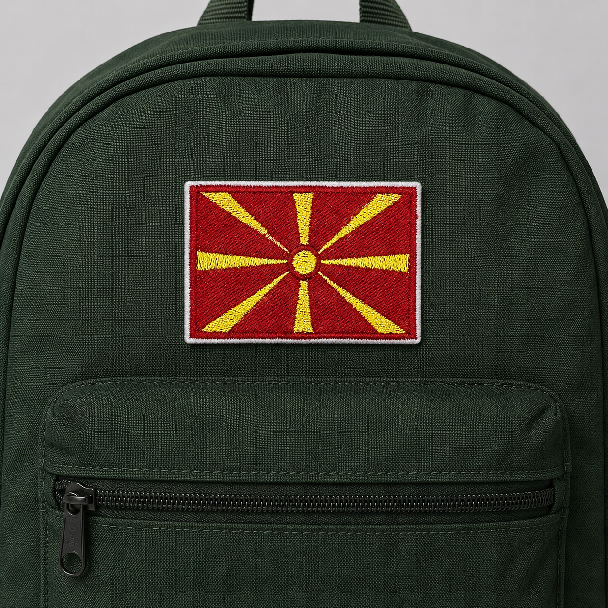 Нашивка, патч, шеврон "Флаг Северной Македонии" 60x40mm PTC742