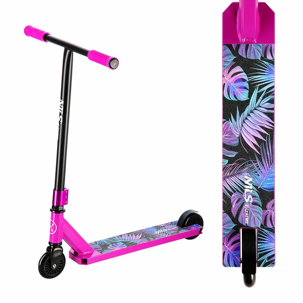 DECATHLON самокат Nils Extreme HS021, розовый