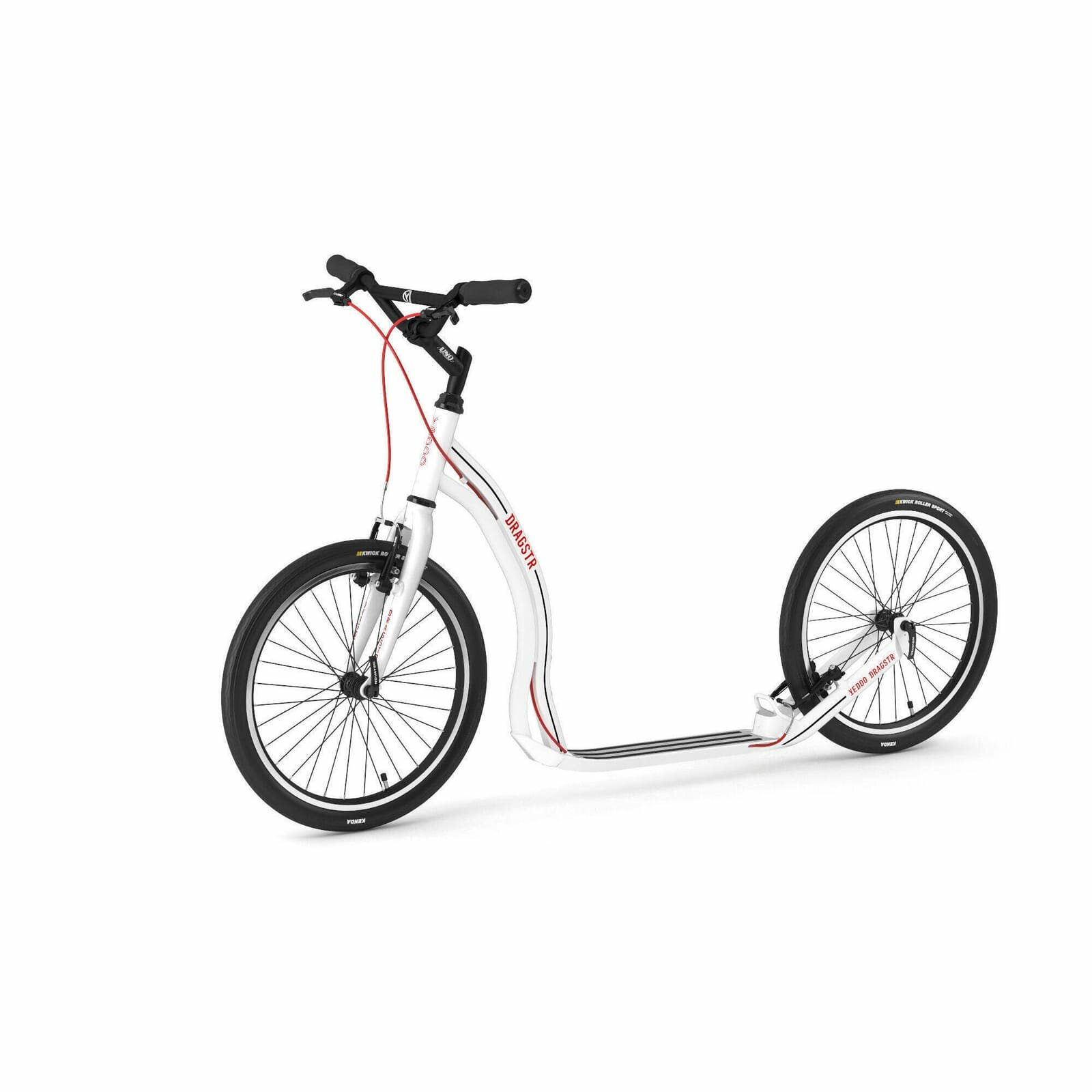 DECATHLON самокат Yedoo Dragstr, белый, 20/20, 150 кг