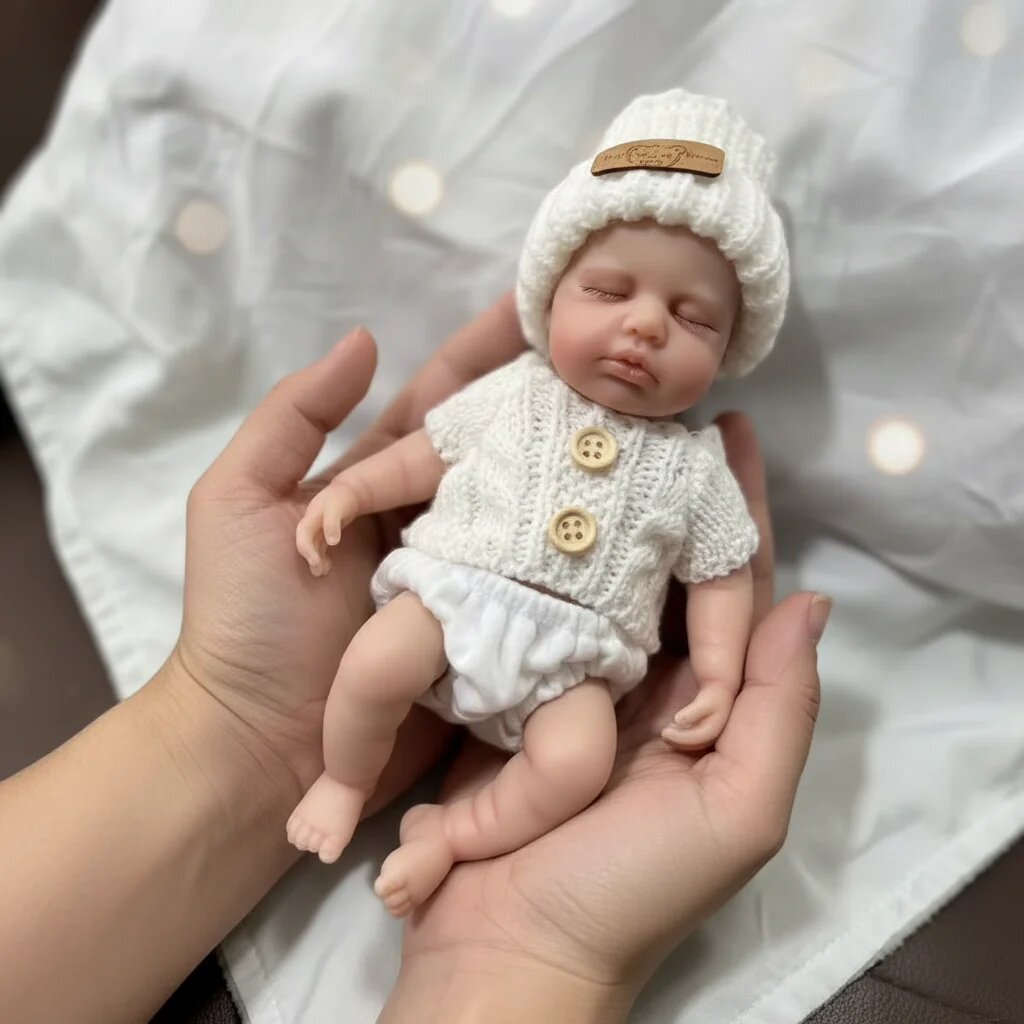 NPK Лулу 8 дюймов кукла из силикона
