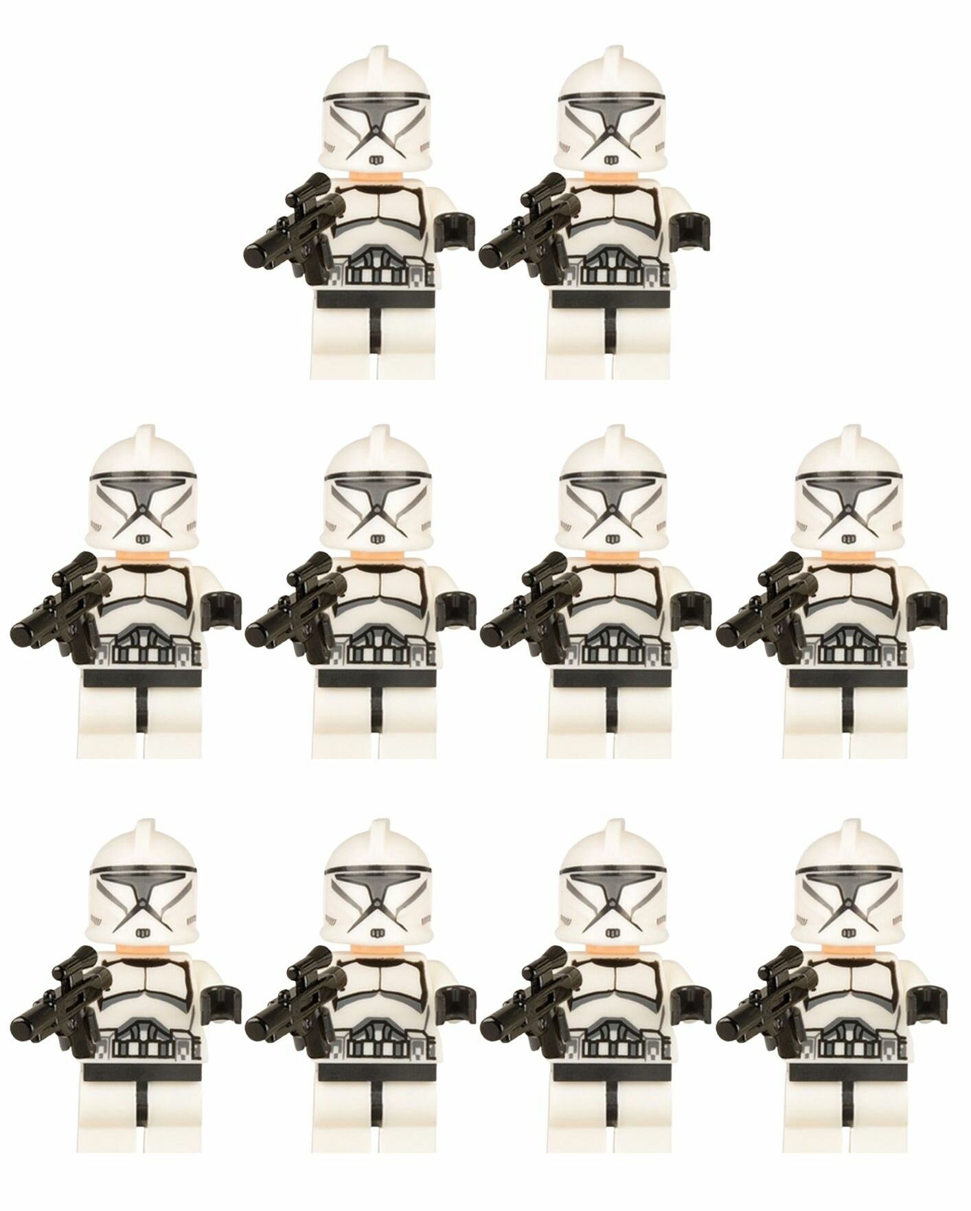 Набор минифигурок Звездные войны Штурмовики / Star Wars совместимы с конструкторами лего 10шт (4.5см, пакет) XINH