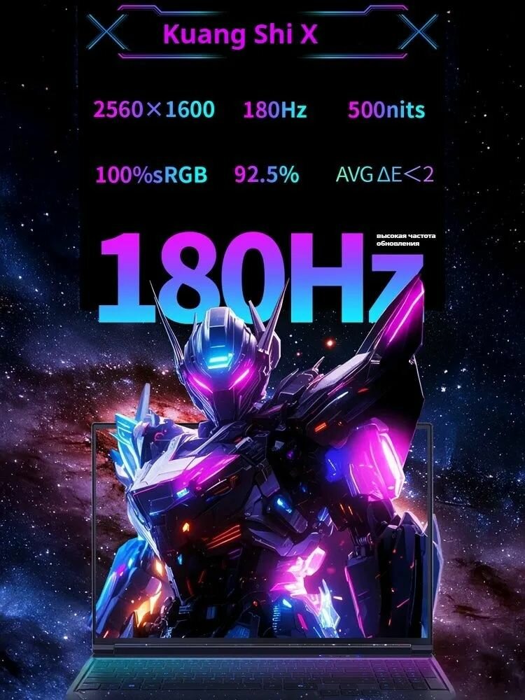 Игровой ноутбук MECHREVO KuangShi X, I5-14450HX, RTX5060, 32ГБ/1ТБ, Русская раскладка — фото 1