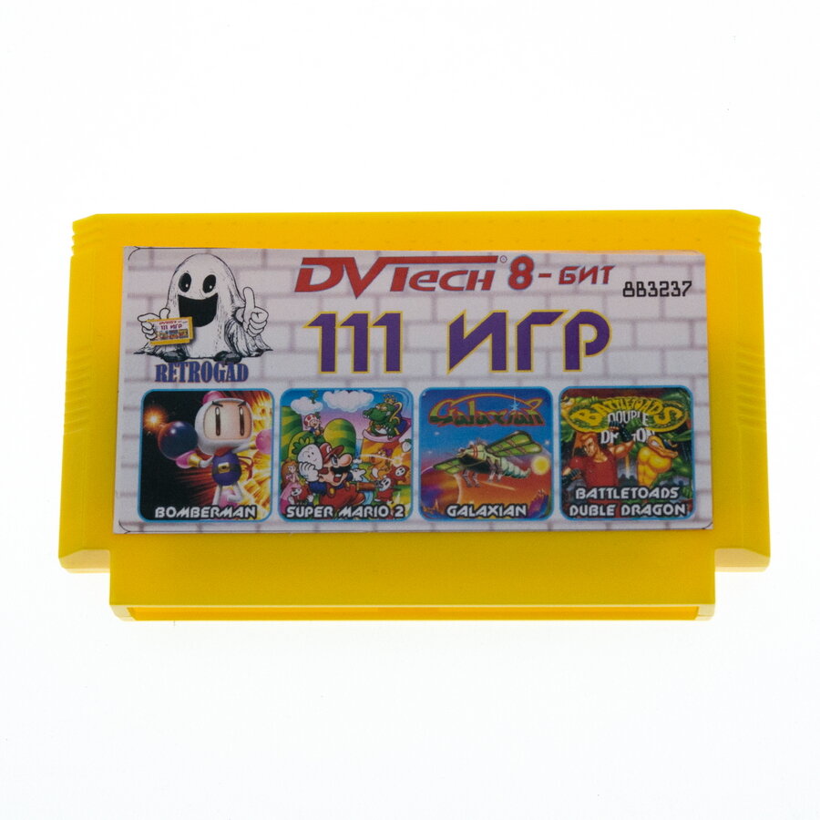 Игровой картридж DVTech "Сборник 8 бит 111 игр в 1", файтинг, логистические