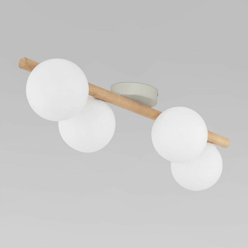 Потолочный светильник со стеклянными плафонами TK Lighting 5769 / потолочныйсветильник / Estera Wood.