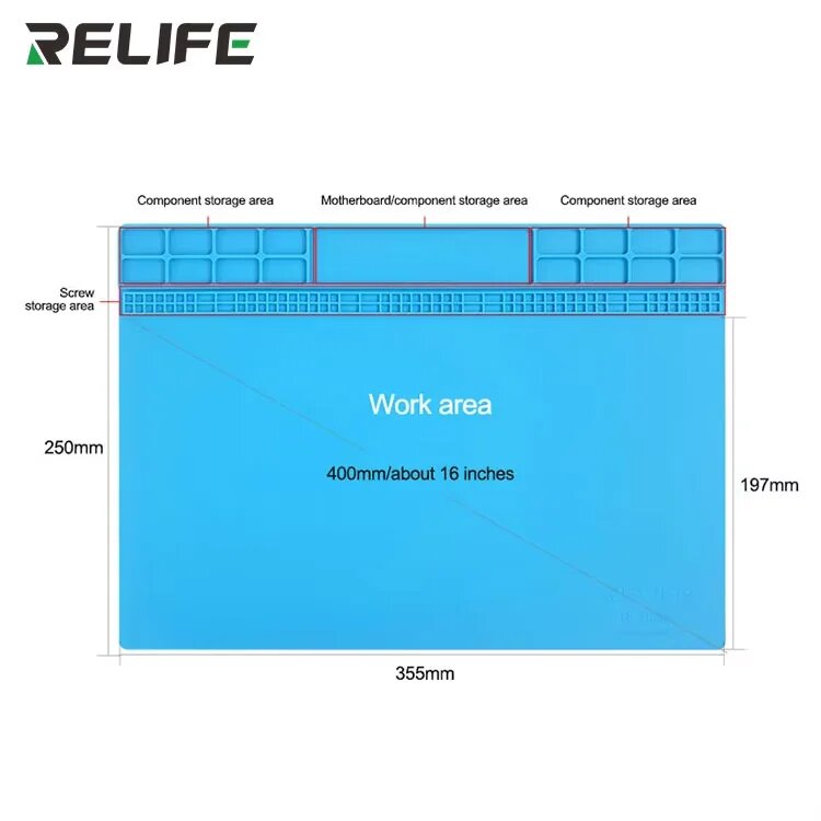 Теплоизоляционный коврик RELIFE RL-004A 355х250 мм