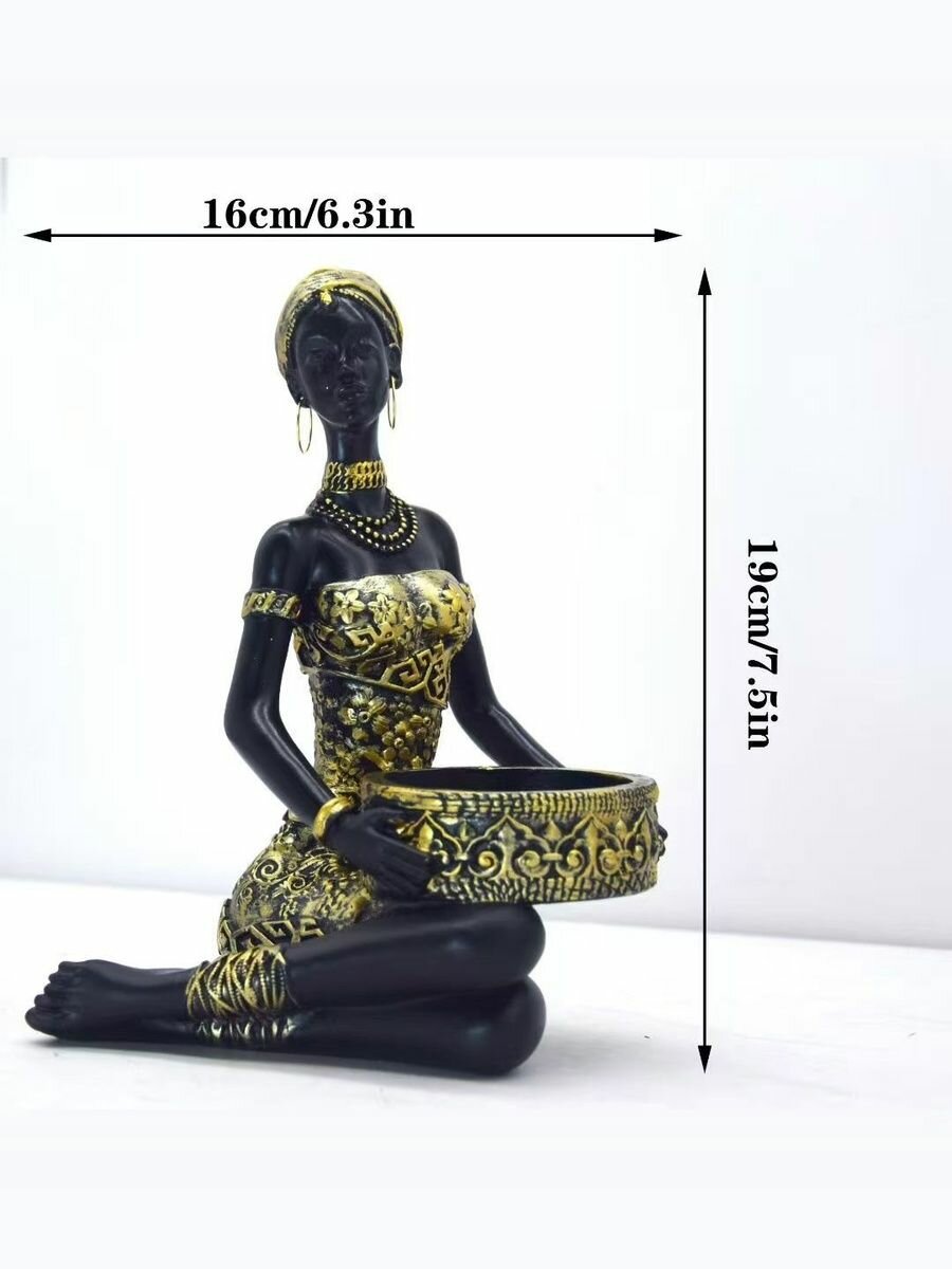 Фигурка декоративная Black, высота 19 см, длина 16 см