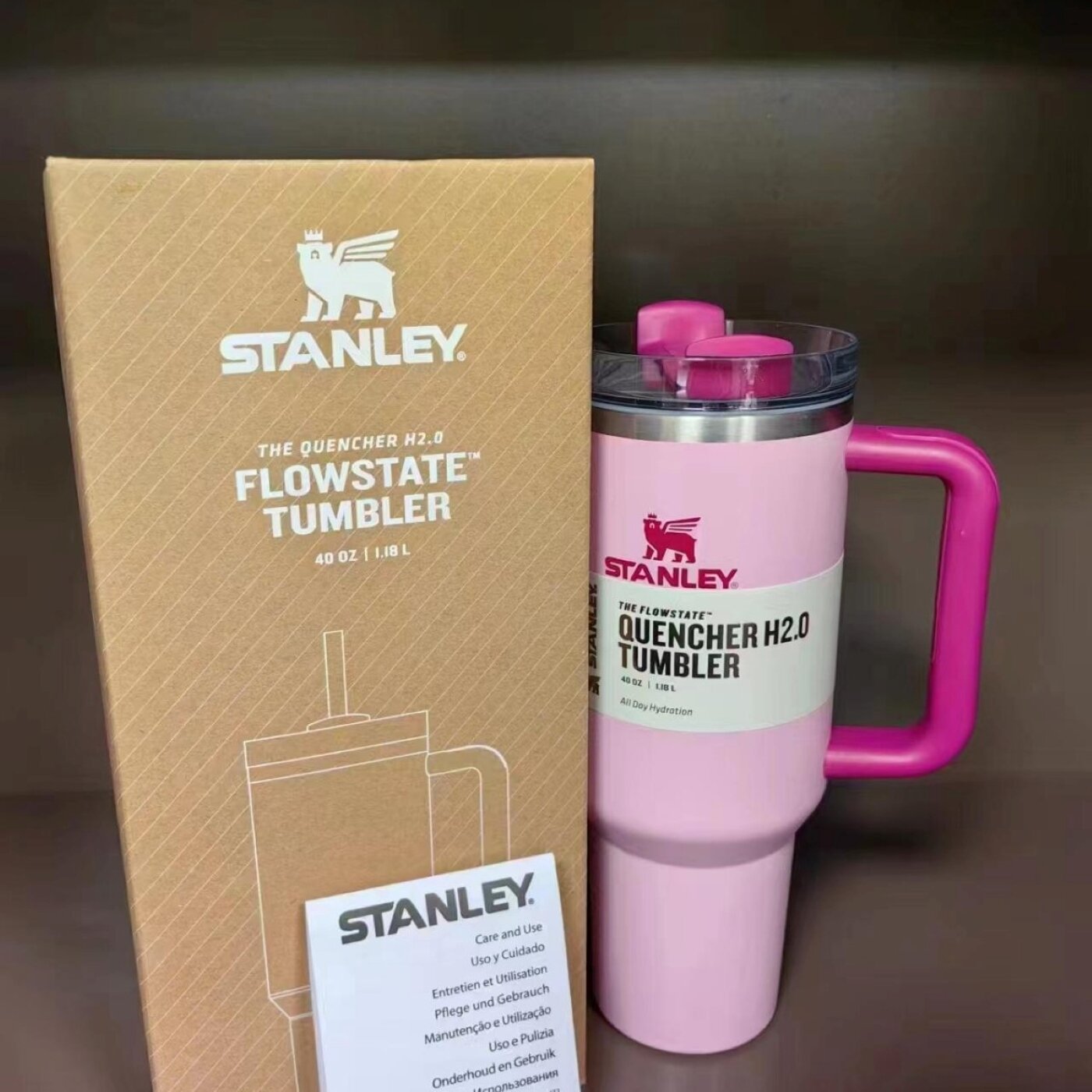 STANLEY -Чашка с ручкой, двухслойная нержавеющая сталь, автомобильная чашка, чашка Ice Tyrant, 1,18л