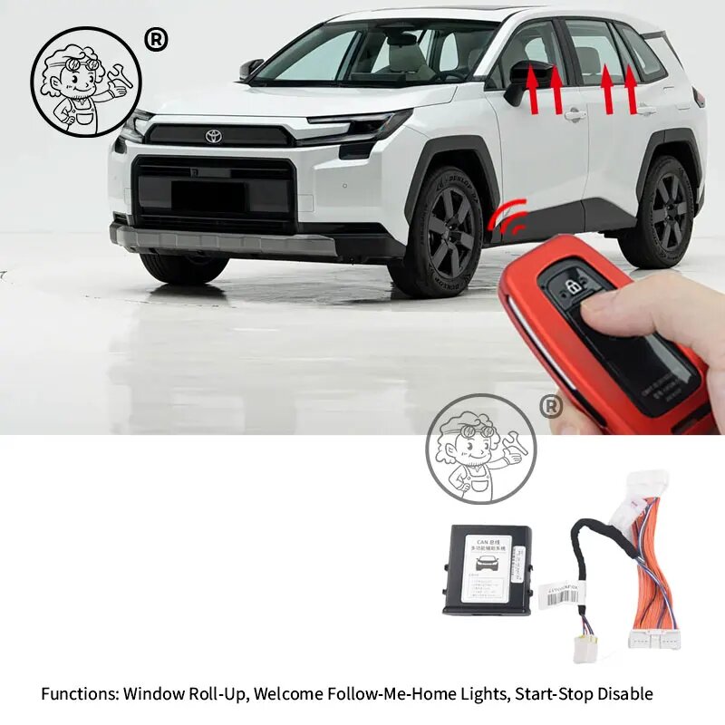 Для Toyota RAV4 XA60 6-го поколения 2026-2027: Автоматический доводчик стекол с функцией One-Touch, аксессуары для модификации интерьера автомобиля