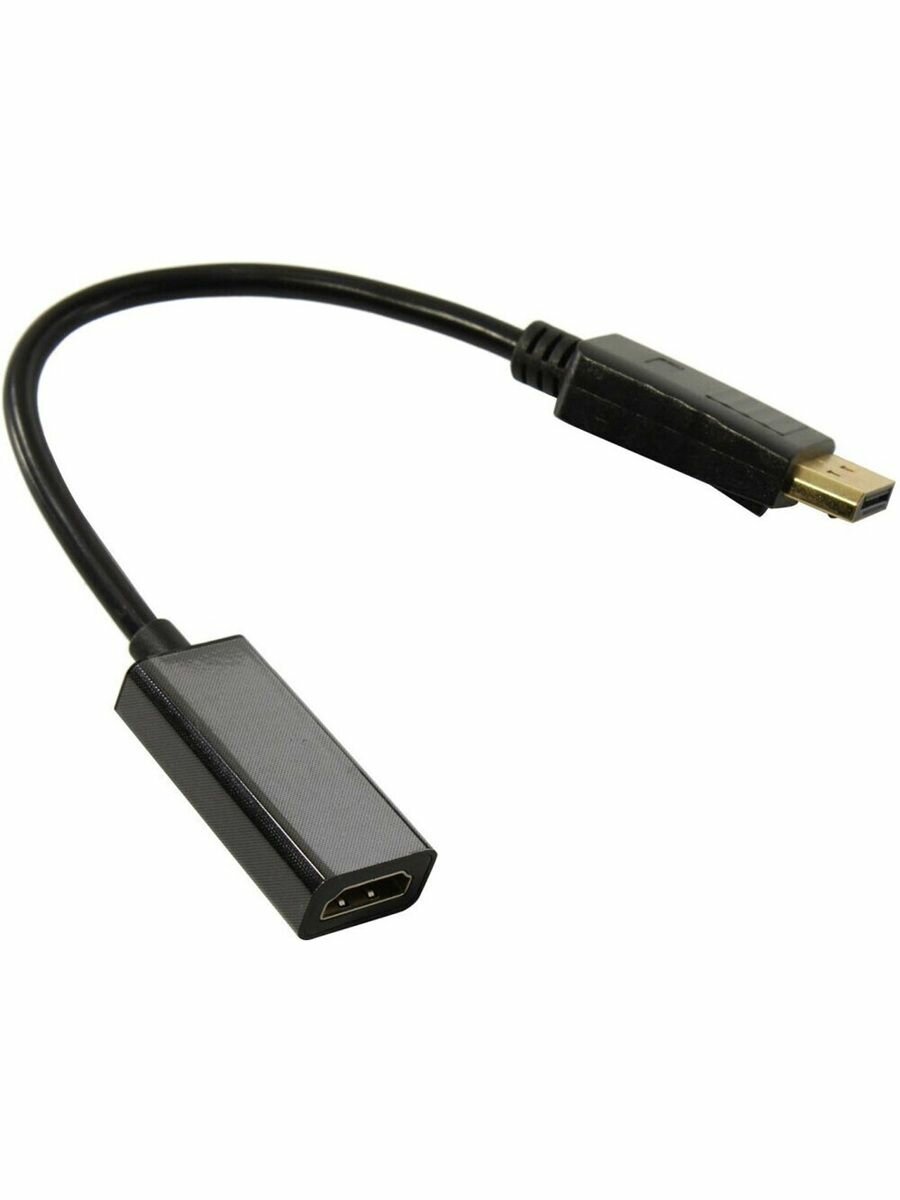 Кабель-переходник DisplayPort-HDMI ExeGate EX-DPM-HDMIF-0.15 (20M/19F, 0,15м)