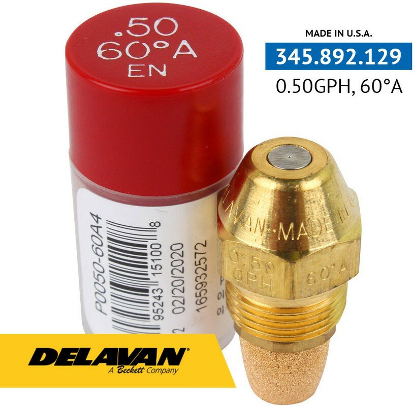Топливная форсунка Delavan 0.50GPH, 60A (4) P0050-60A4
