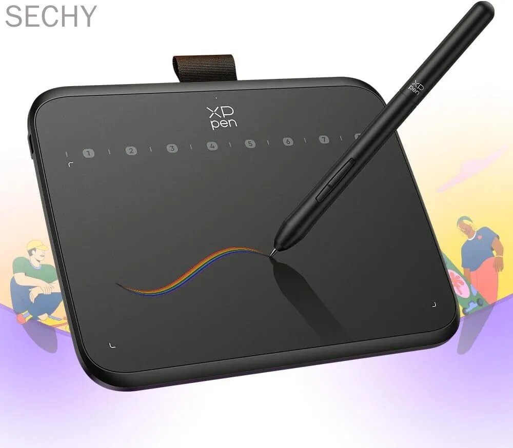 Графический экран XP-PEN Deco 640, Подходит для иллюстрации/творчества/редактирования фотографий/дистанционного обучения/редактирования, черно-серый