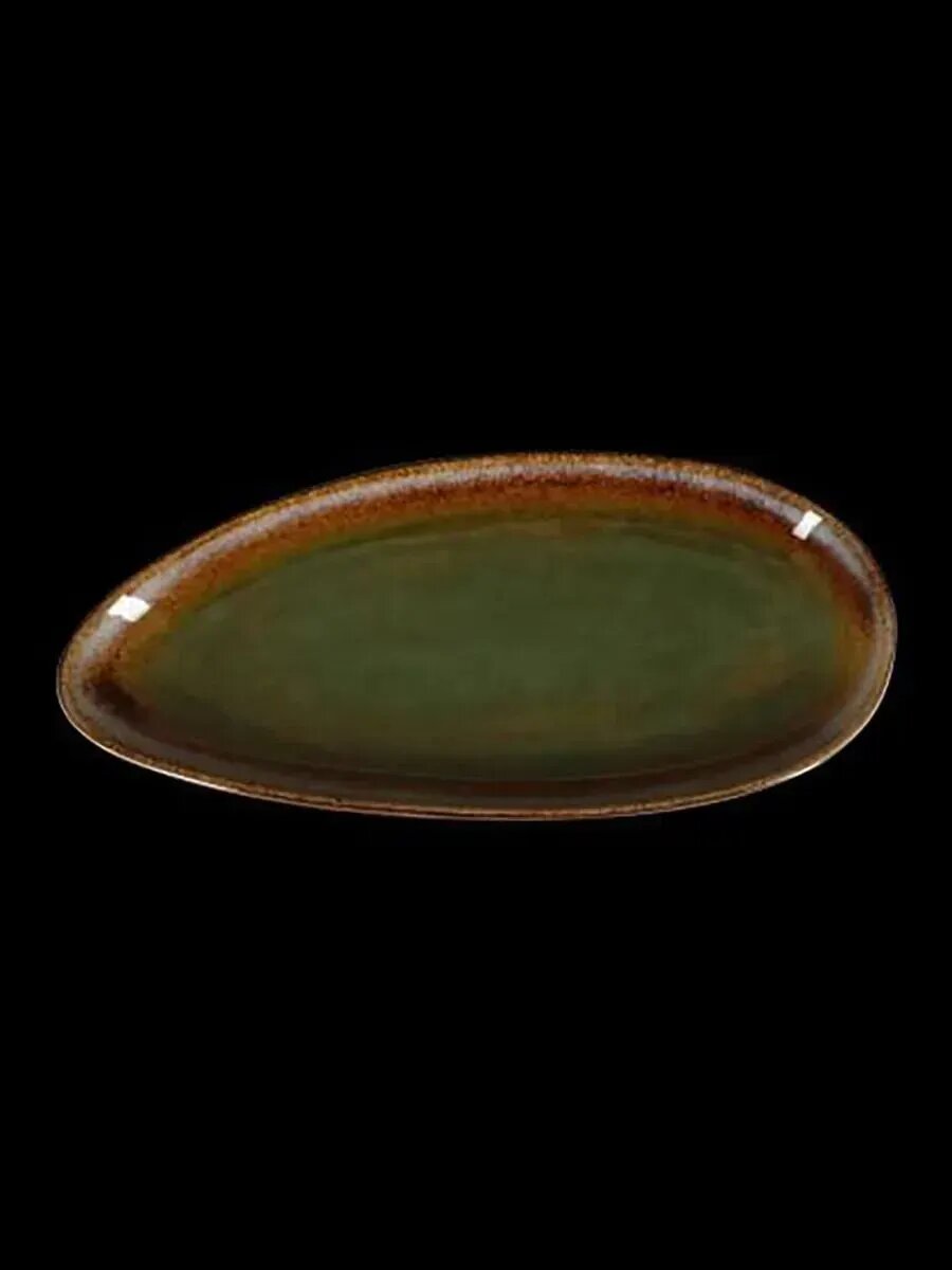 Блюдо сервировочное Corone Verde, фарфор, 36x16,5 см