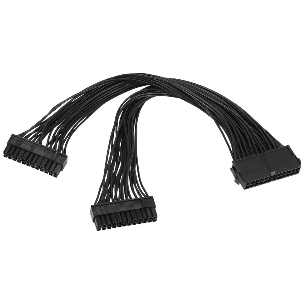ATX 24Pin 1-2-портовый удлинительный кабель блока питания PSU, разветвитель, 24PIN
