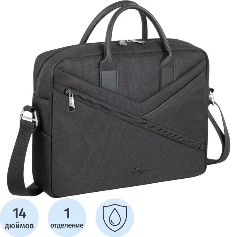 Сумка для ноутбука RIVACASE 8124 black Clark-ECO MacBook Air15, ноут.14 /6