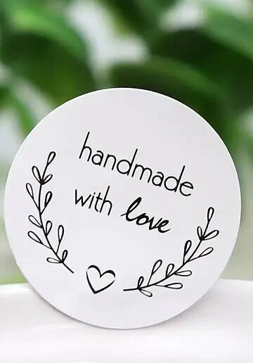 Наклейки GANSSIA SS-1501 Handmade with Love 100 шт See photo