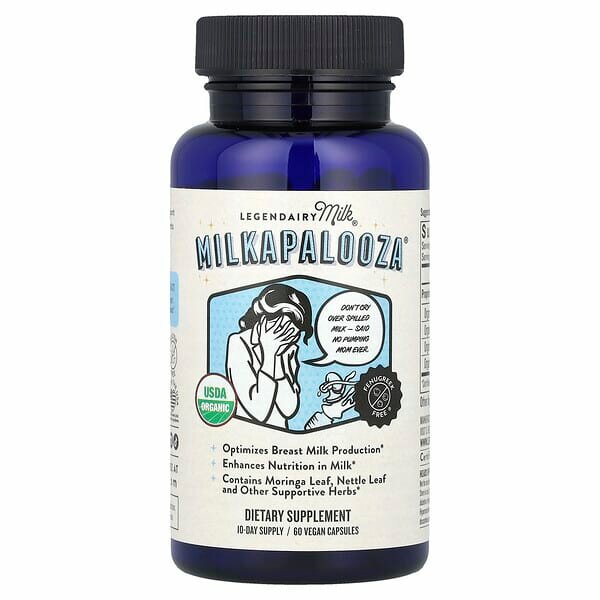 Legendairy Milk, Milkapalooza, поддержка лактации, 60 веганских капсул