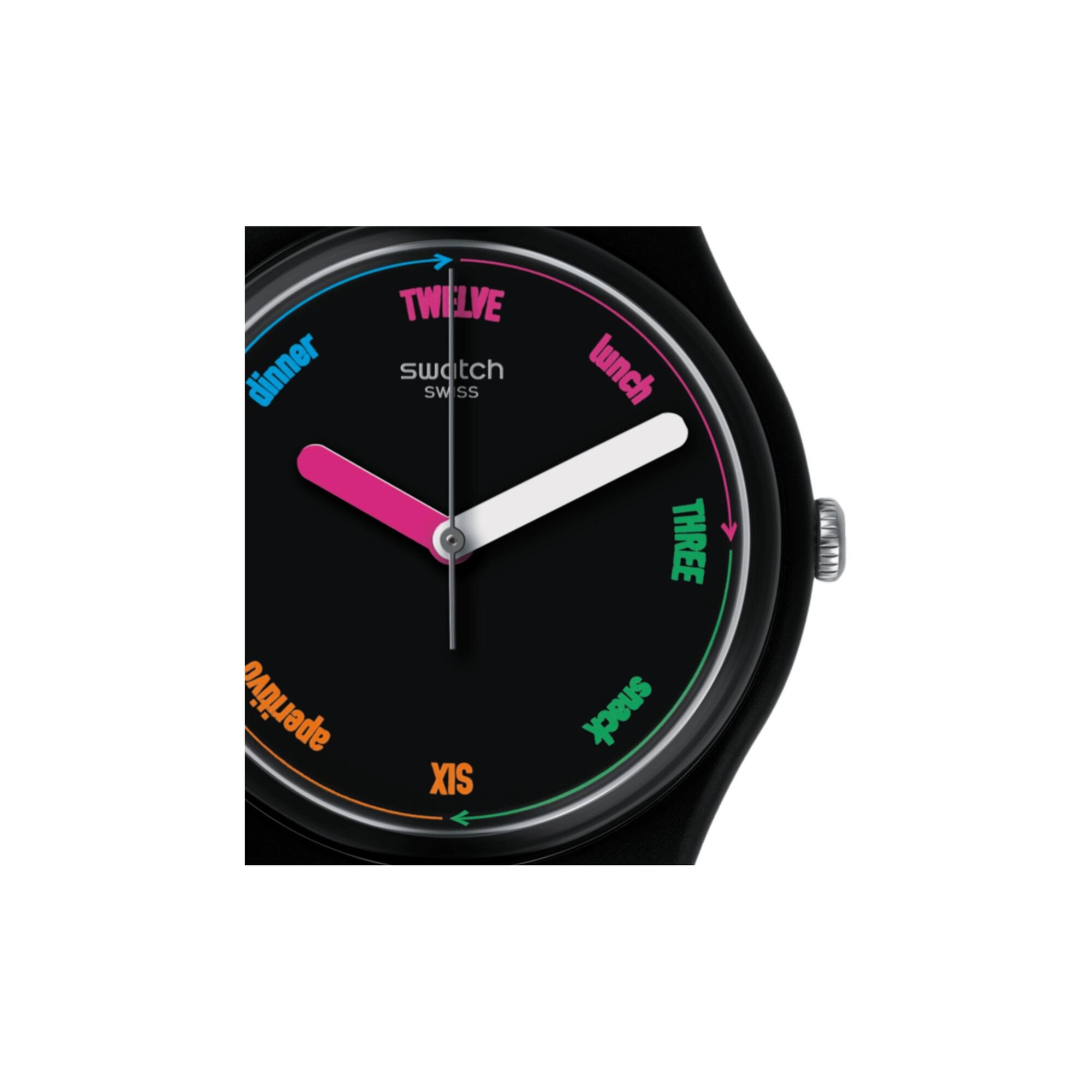 Наручные часы Swatch, черный — фото 1