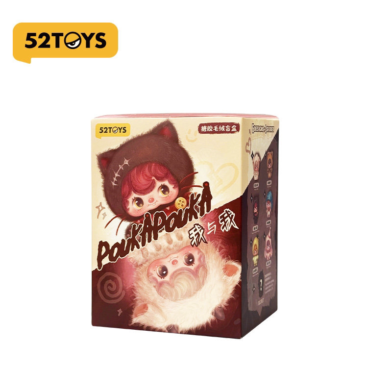 52TOYS Poka Poka Me and Me Series Случайный Слепой Бокс Три Фигурки Плюш Резина