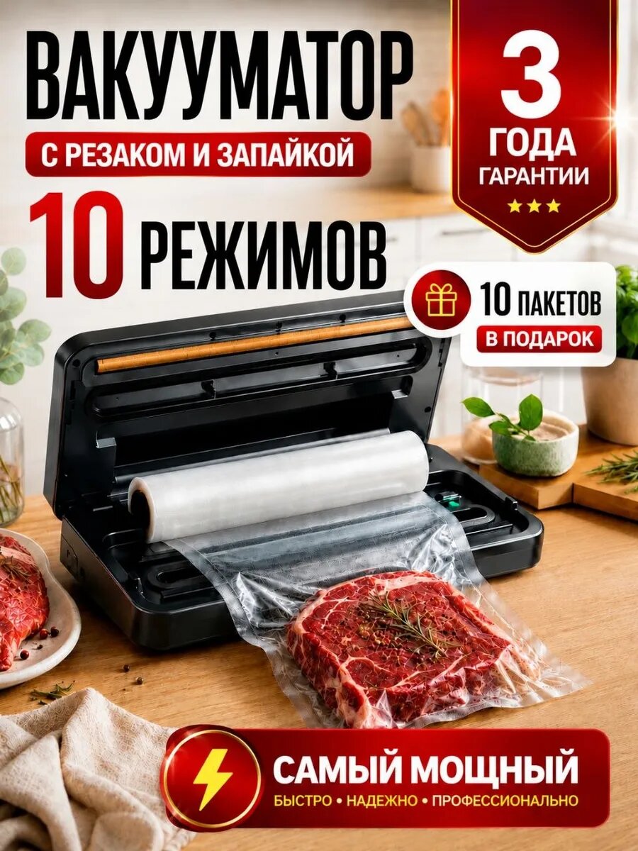 Вакууматор для продуктов мощный подарок женщине для дома