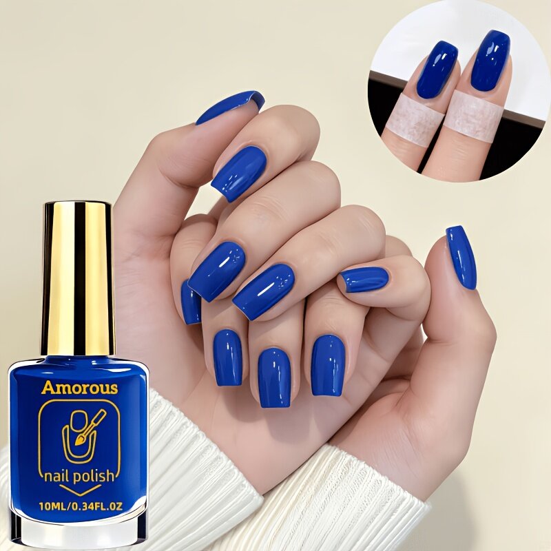 Лак для ногтей цвета Klein Blue, насыщенный королевский синий
