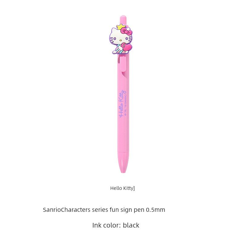 Ручка-гель Miniso Sanrio Cinnamoroll Fun: милая, стильная, с выдвижным механизмом, My Melody Хелло Китти - набор из 4