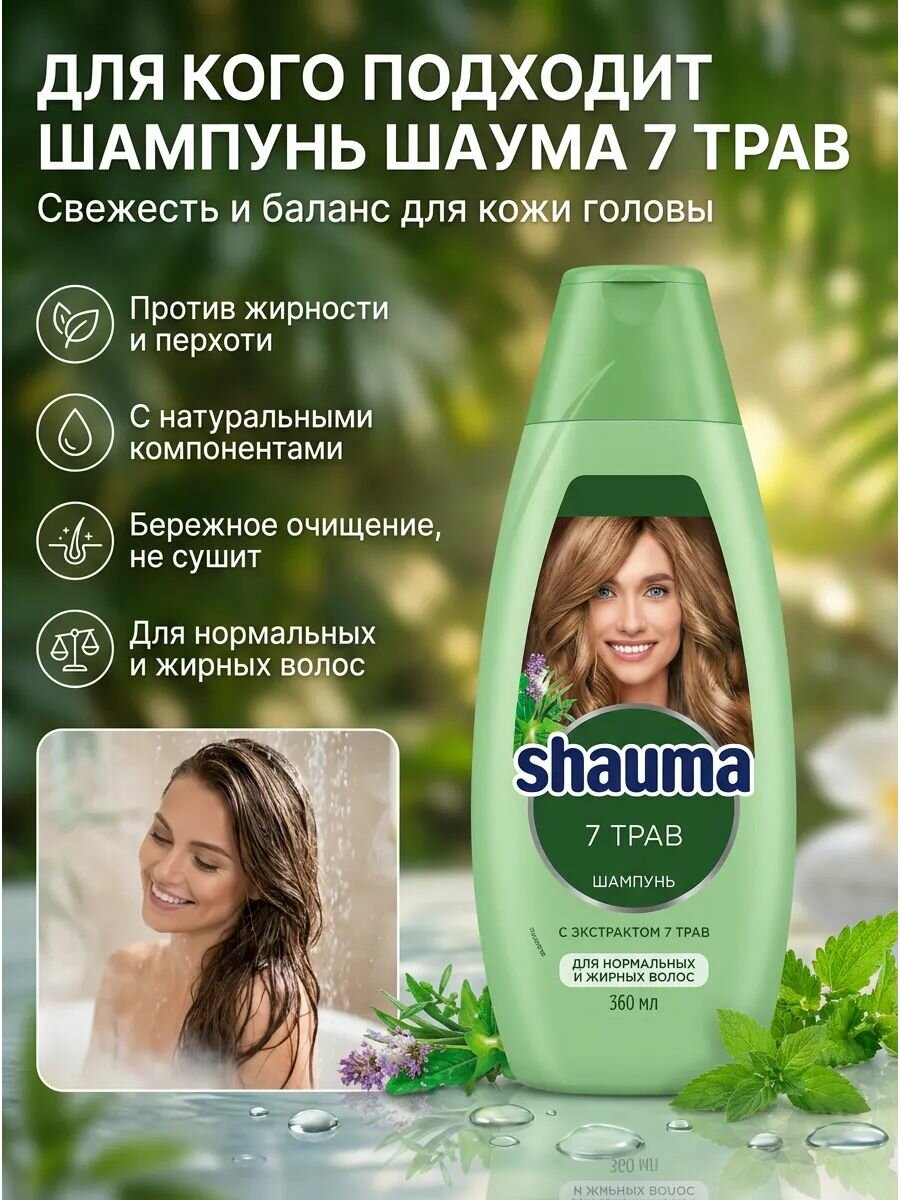 Шампунь Шаума 7 трав — фото 1