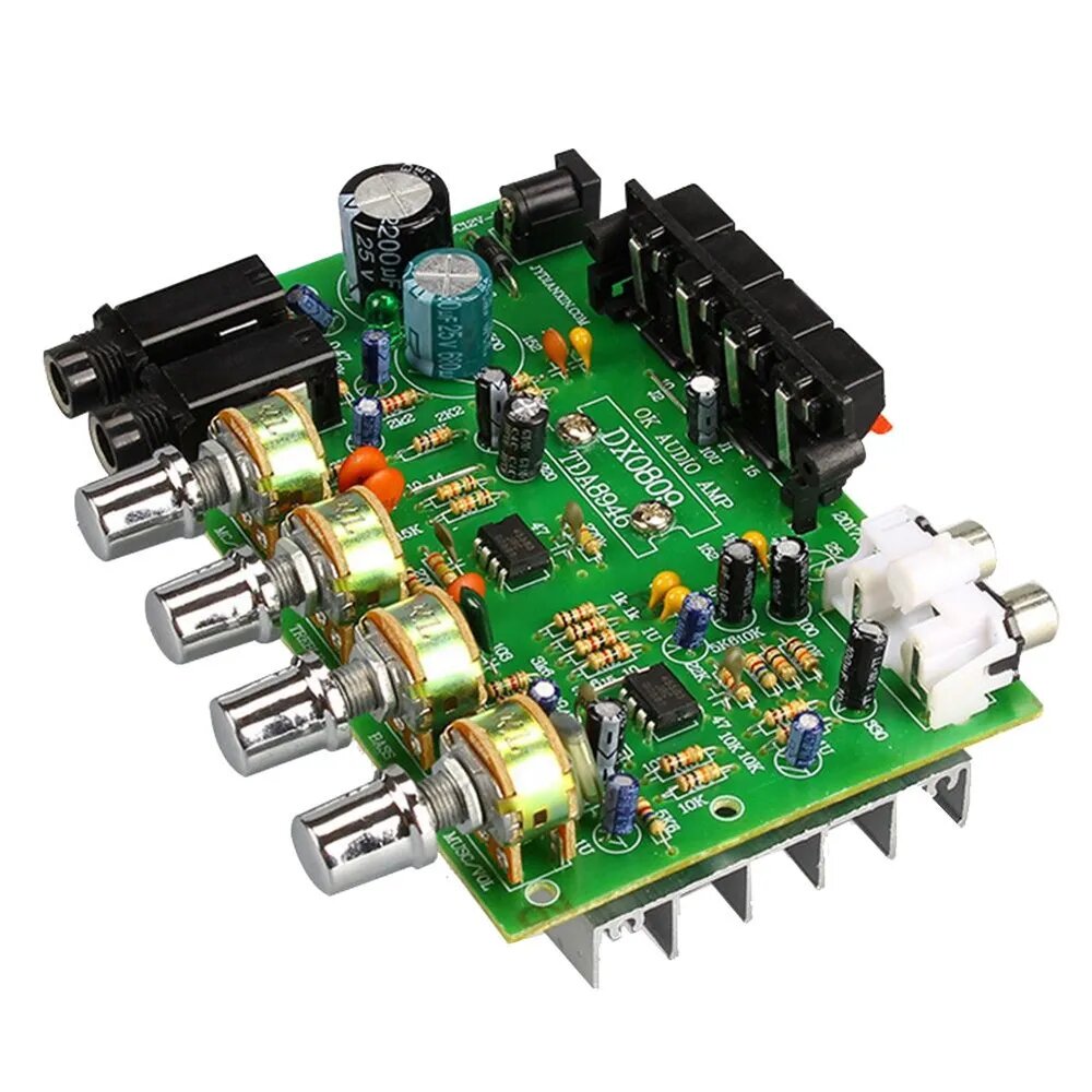 DC 12V 40W + Power Amplifier Board Цифровой Микрофонный Усилитель С Регулятором Тембра AMP