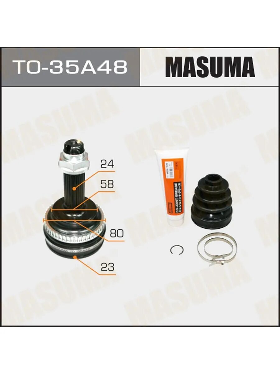 ШРУС для а/м Toyota Yaris/Vitz, Platz (1.3-15) 99-, BB, арт. TO35A48
