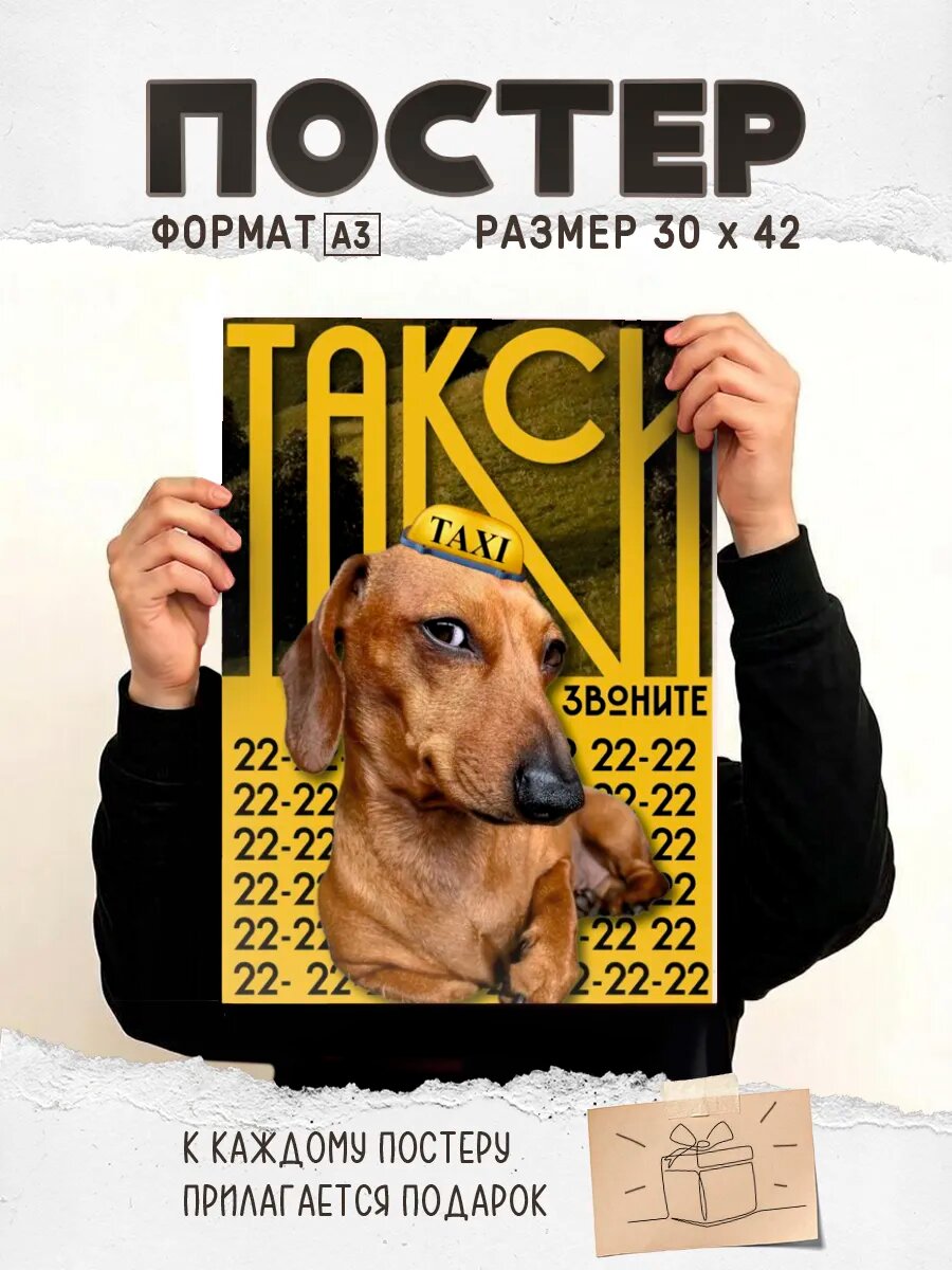 Постер на стену с собакой
